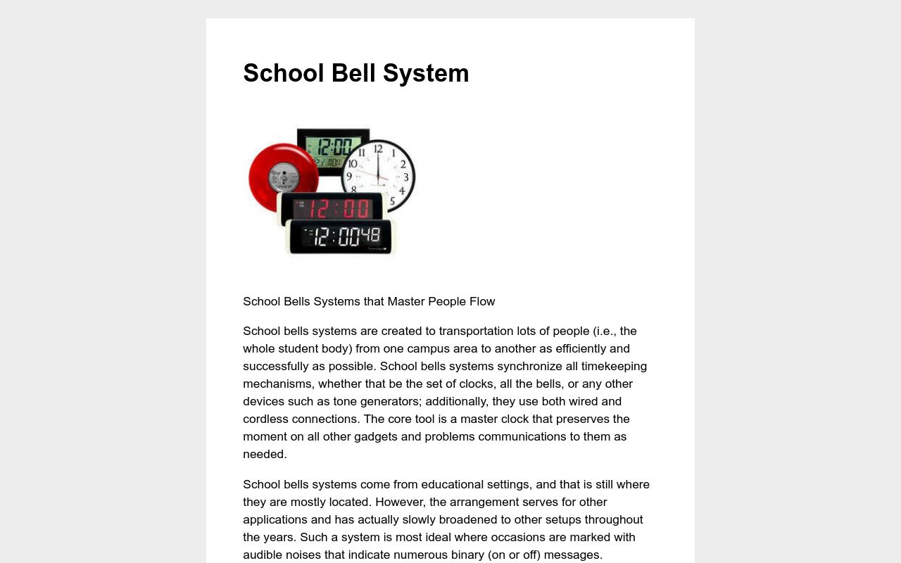 Sync Bell System